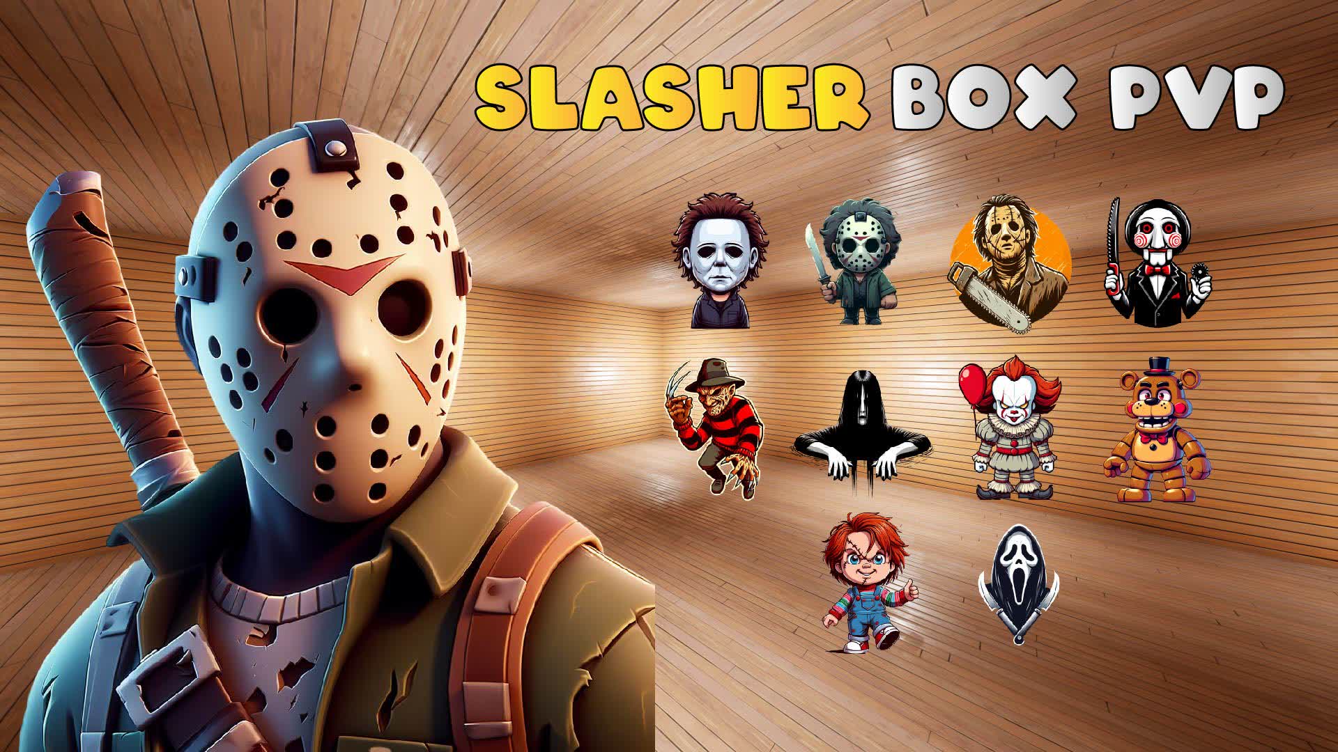 📦SLASHER BOX PVP💀📦 [ geertjetv ] – Fortnite Creative Map Code