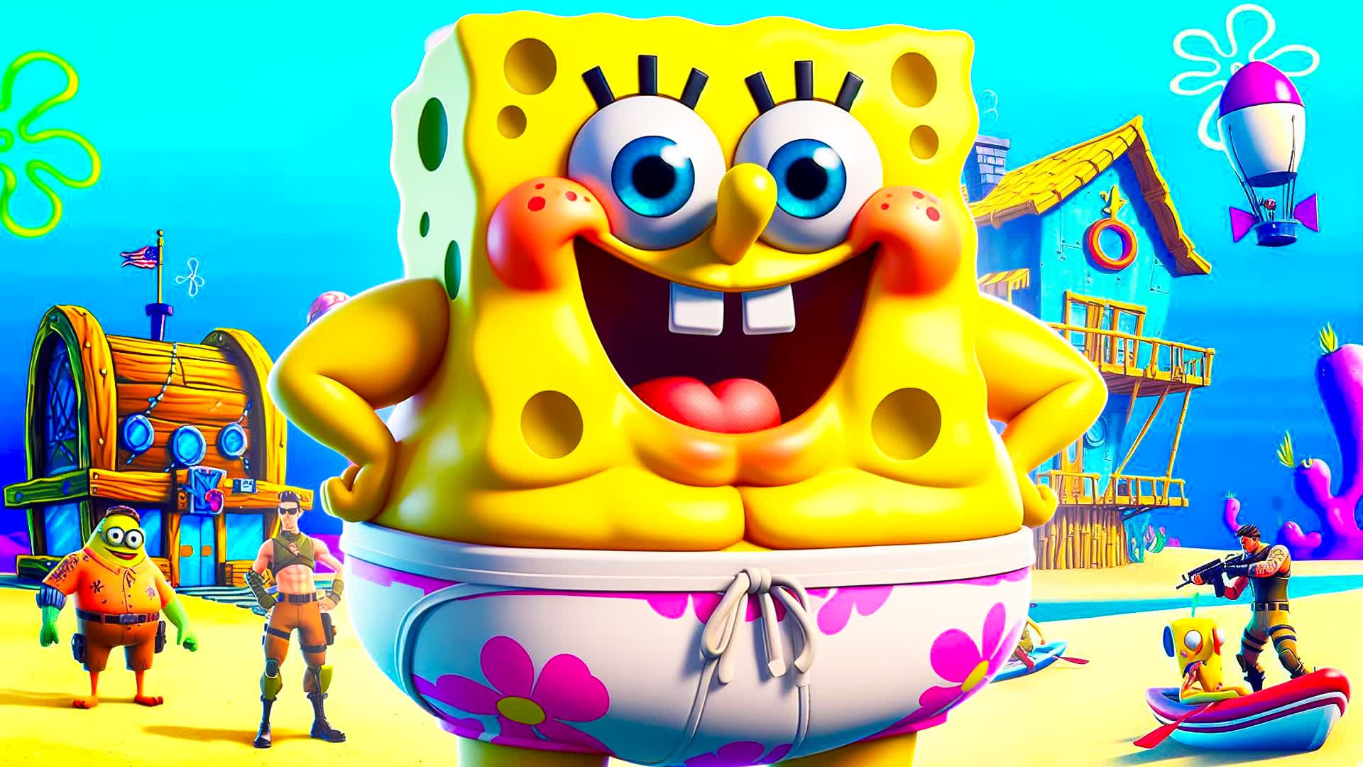 🧽SPONGEBOB ZONE WARS🧽 [ sasza ] – Fortnite Creative Map Code