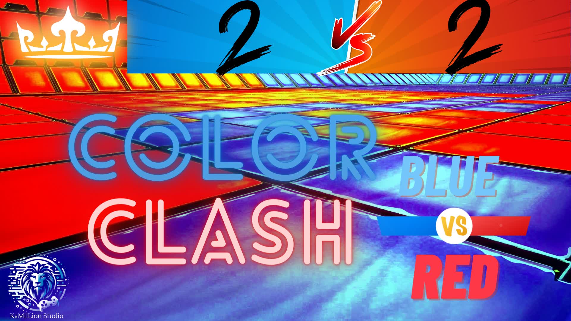 Color Clash: Red vs Blue [ kamillion ] – Fortnite Creative Map Code