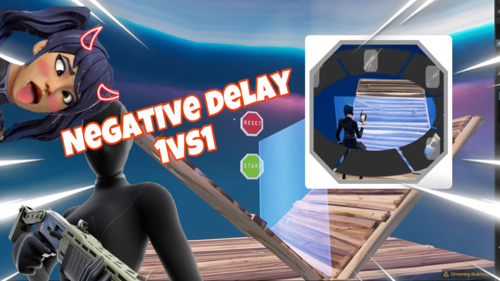 NEGATIVE DELAY 1VS1 🔥 [ baker_kurde ] – Fortnite Creative Map Code