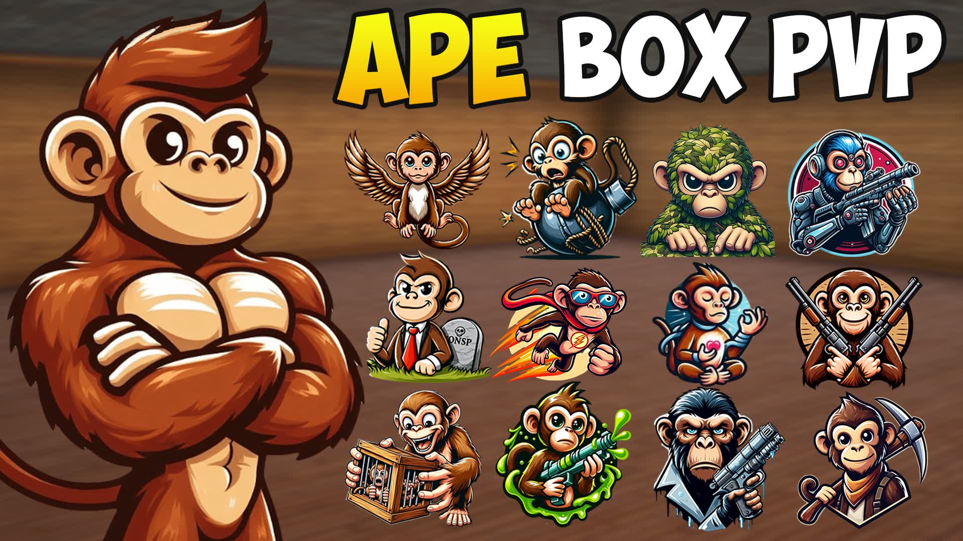 🐒APE BOX PVP📦 [ back404 ] – Fortnite Creative Map Code