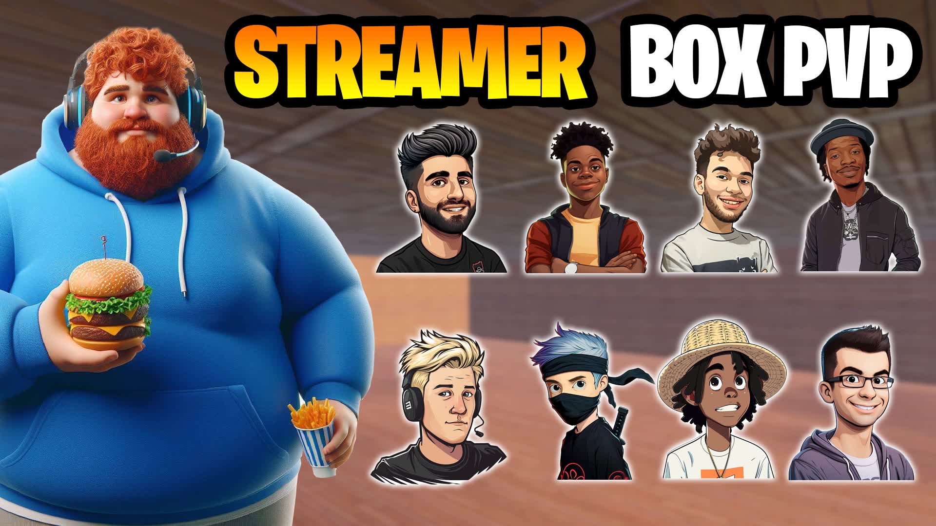 🎥STREAMER BOX PVP📦 [ otto ] – Fortnite Creative Map Code