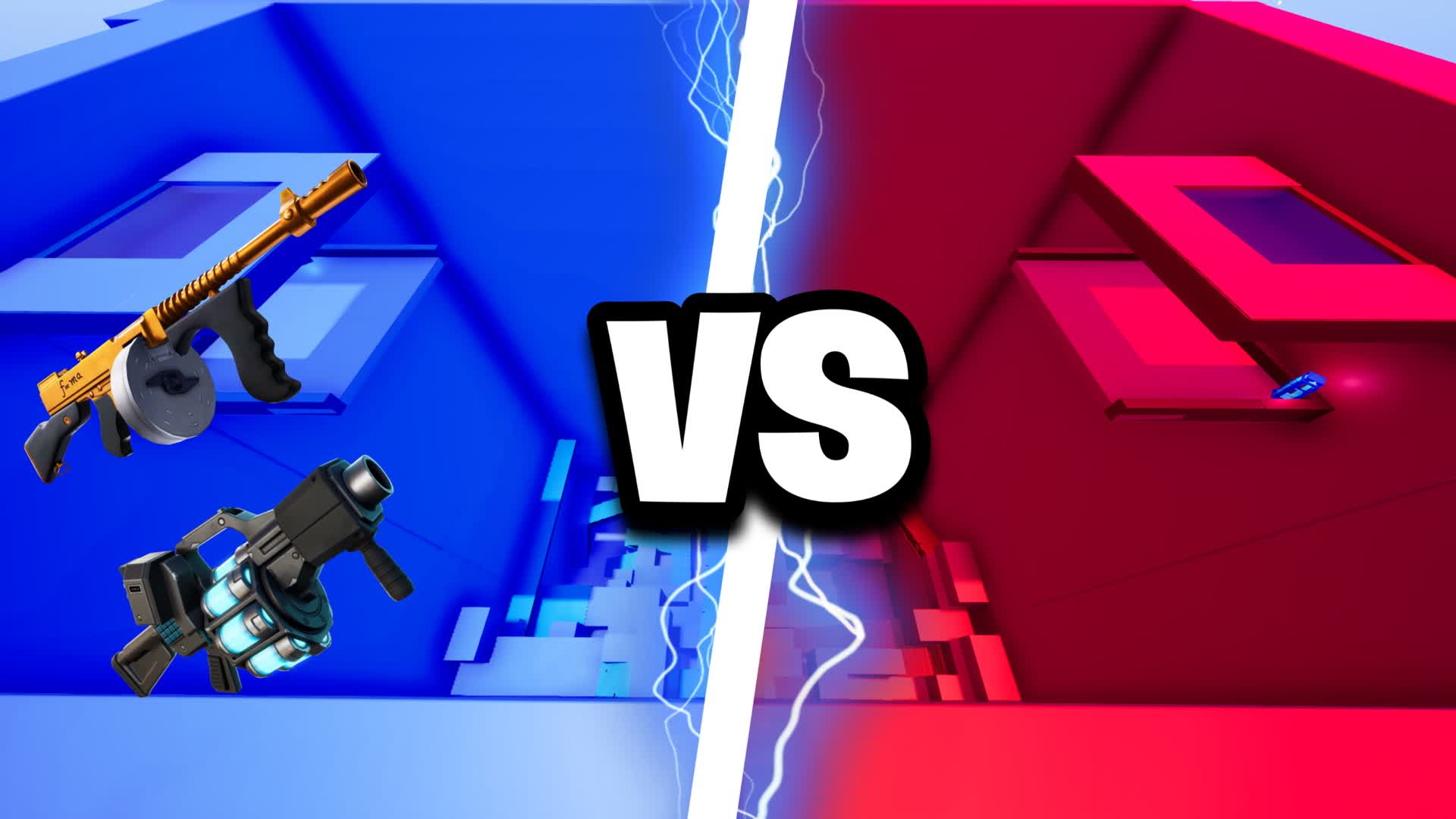 Blue VS Red - Mythical Weapons [ dfortin ] – Fortnite Creative Map Code