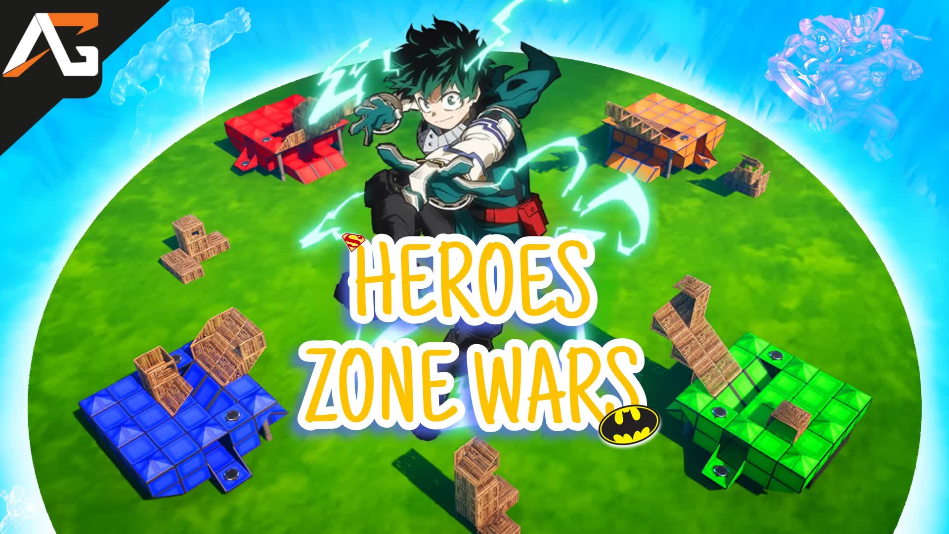 زون وار قوة خارقة | Hero Zone Wars [ a5g ] – Fortnite Creative Map Code