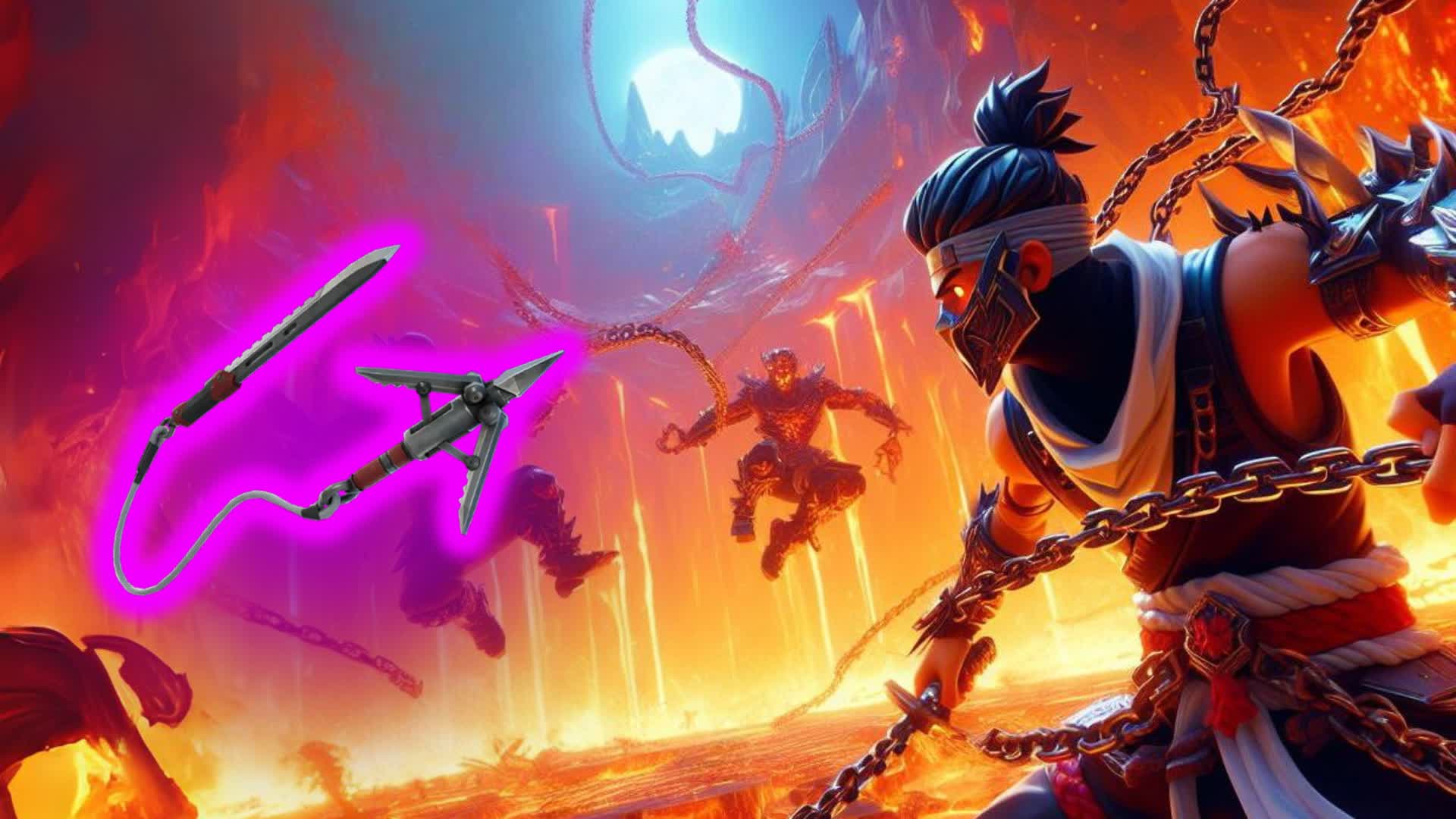 NINJA FIGHT 🌋 VOLCANO ARENA [ drewzao ] – Fortnite Creative Map Code