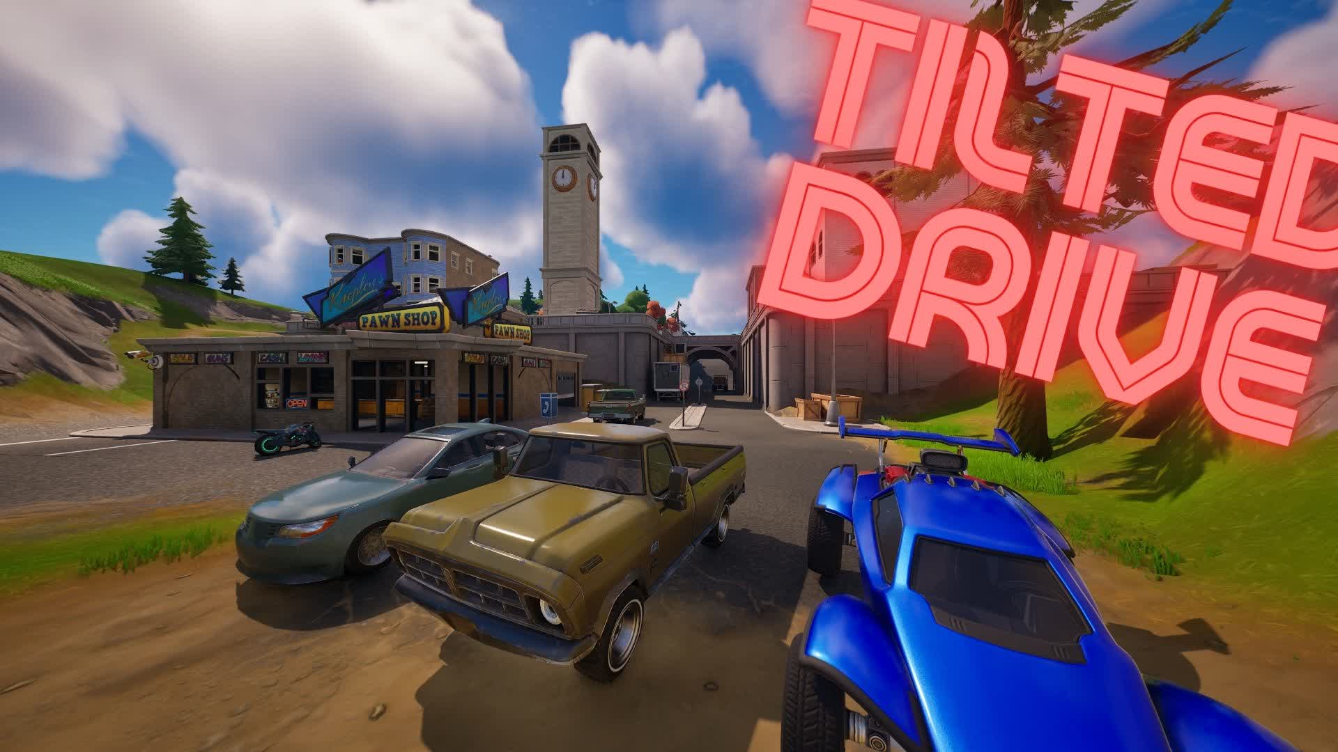 TILTED DRIVE [ water_2000 ] – Fortnite Creative Map Code