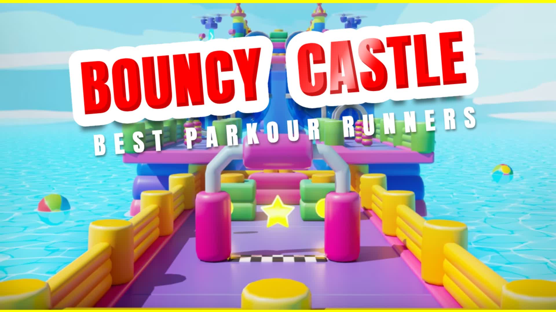 BOUNCY CASTLE PARKOUR RACE [ projectx ] – Fortnite Creative Map Code