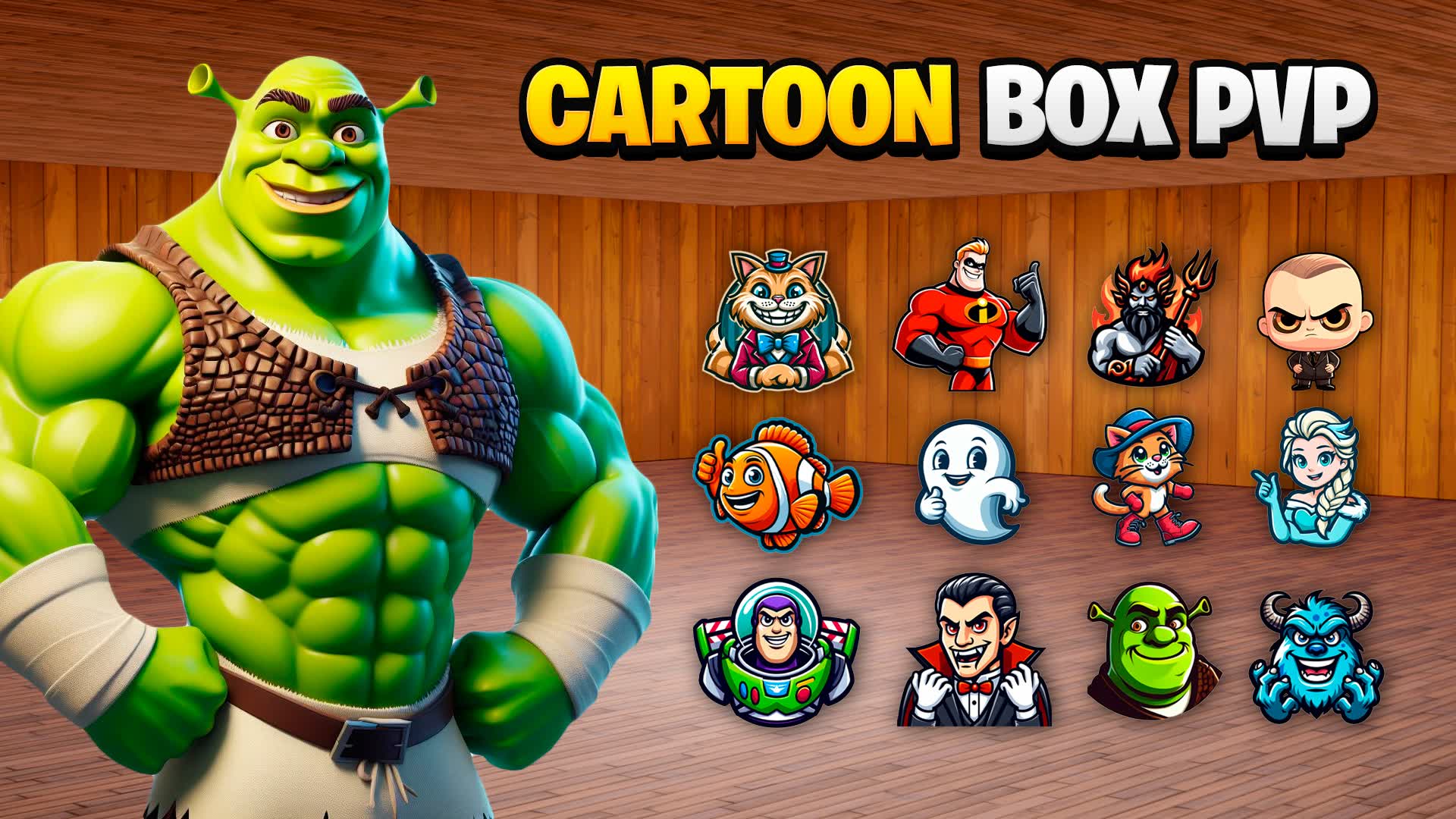 👑NEW CARTOON BOX PVP📦 [ iqeu ] – Fortnite Creative Map Code
