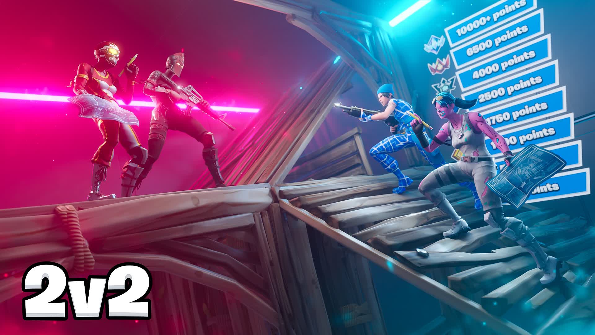 Ranked Piece Control 2v2 🎯 [ creators ] – Fortnite Creative Map Code