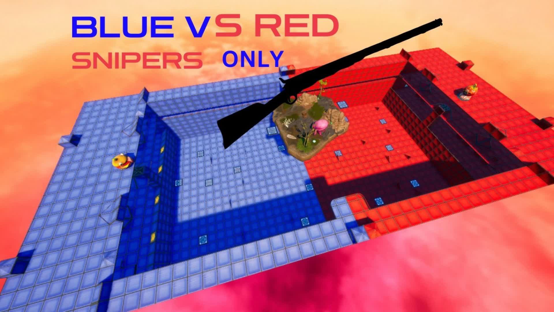 Red vs blue snipers only🔴🔵 [ cars1 ] – Fortnite Creative Map Code
