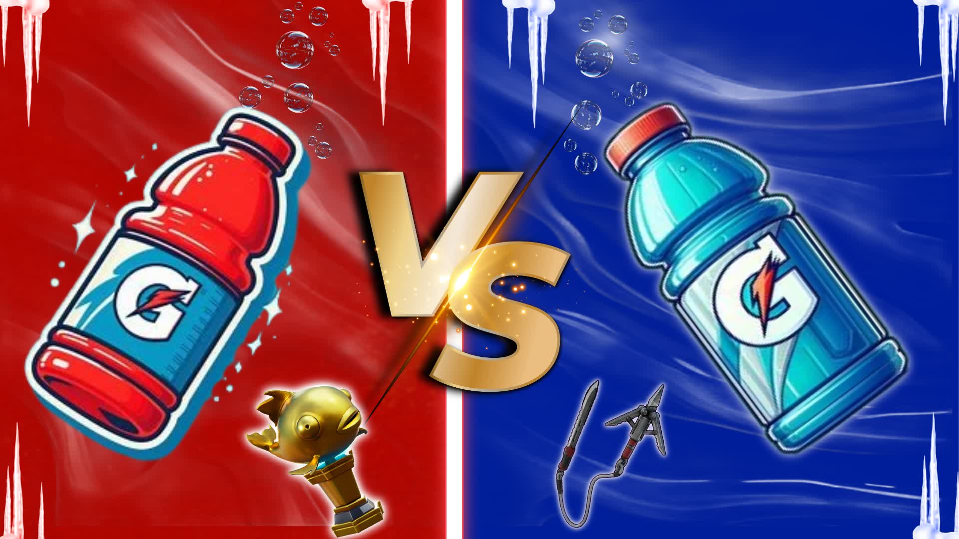 GATORADE RED VS BLUE 🔴 🔵 [ quackfn ] – Fortnite Creative Map Code