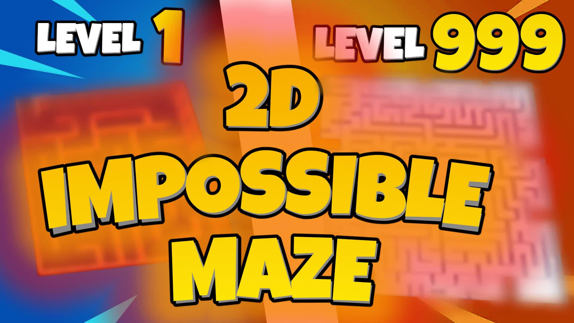 IMPOSSIBLE 2D MAZE 🔒 [ bunks ] – Fortnite Creative Map Code