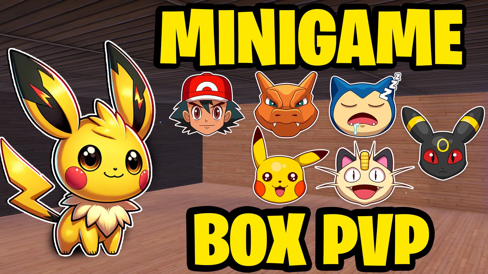 PIKA MINIGAME BOX PVP 📦🔴 [ uefnrizz ] – Fortnite Creative Map Code