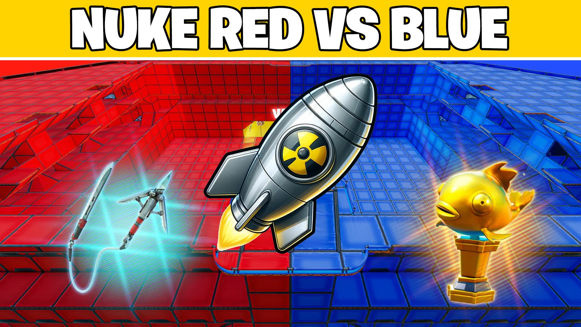 NUKE RED VS BLUE 🚀 [ zyfa ] – Fortnite Creative Map Code