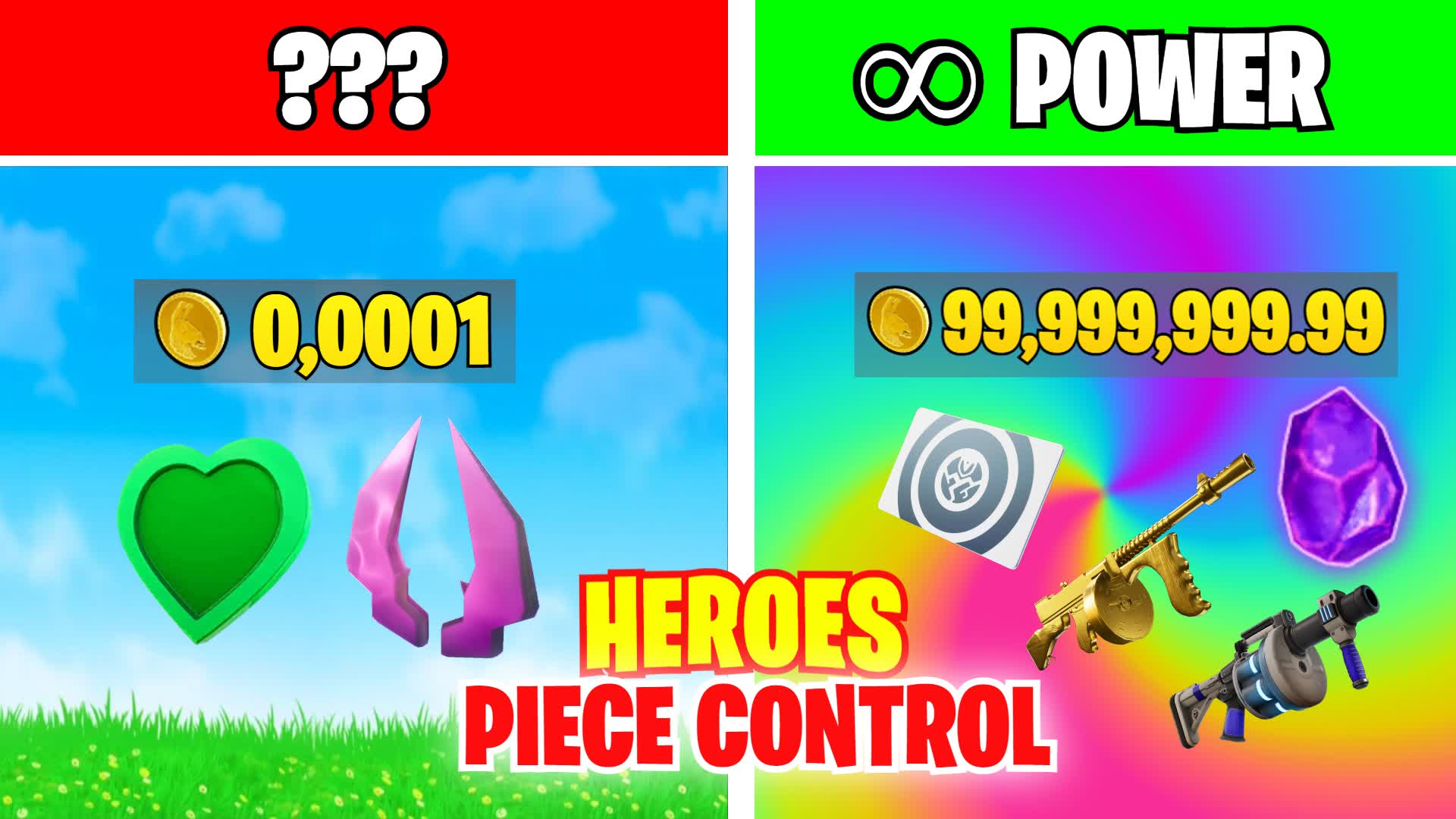 🦸 HEROES PIECE CONTROL 1v1 🎯 [ koba ] – Fortnite Creative Map Code