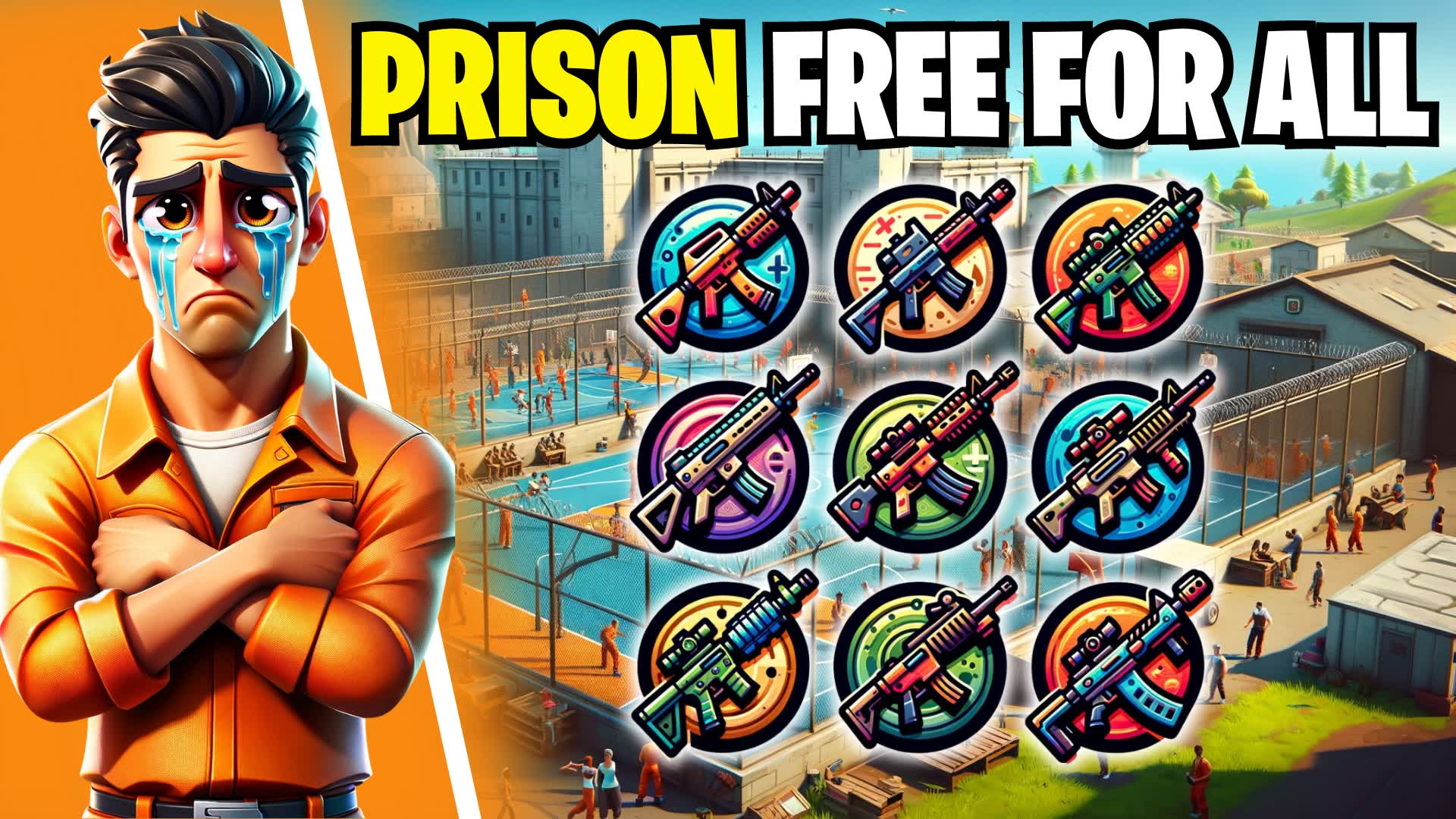 THE PRISON - FREE FOR ALL [ shmead ] – Fortnite Creative Map Code
