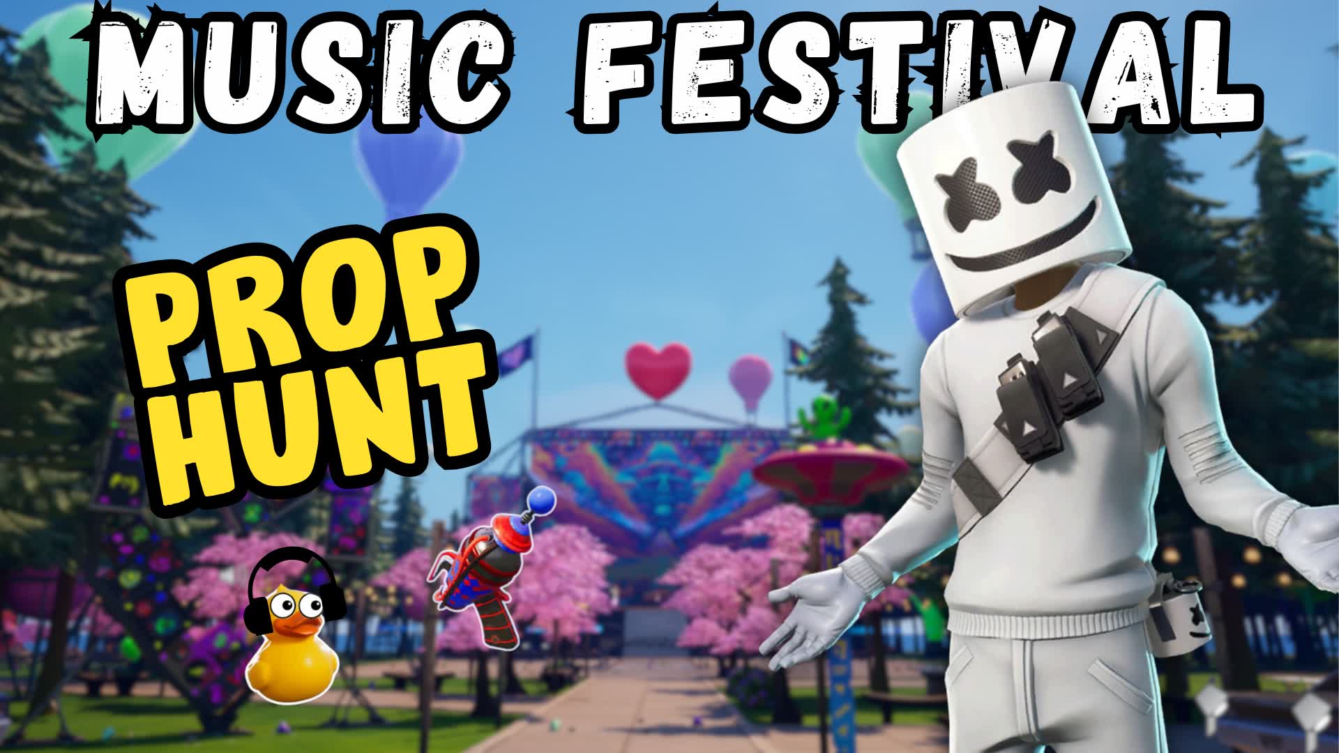 🎶 PROP HUNT - MUSIC FESTIVAL 🎧 [ lpgamelabs ] – Fortnite Creative Map Code