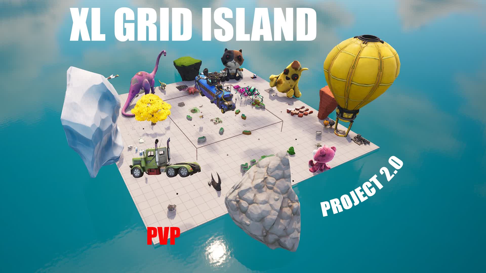XL GRID ISLAND [ fn-real ] – Fortnite Creative Map Code