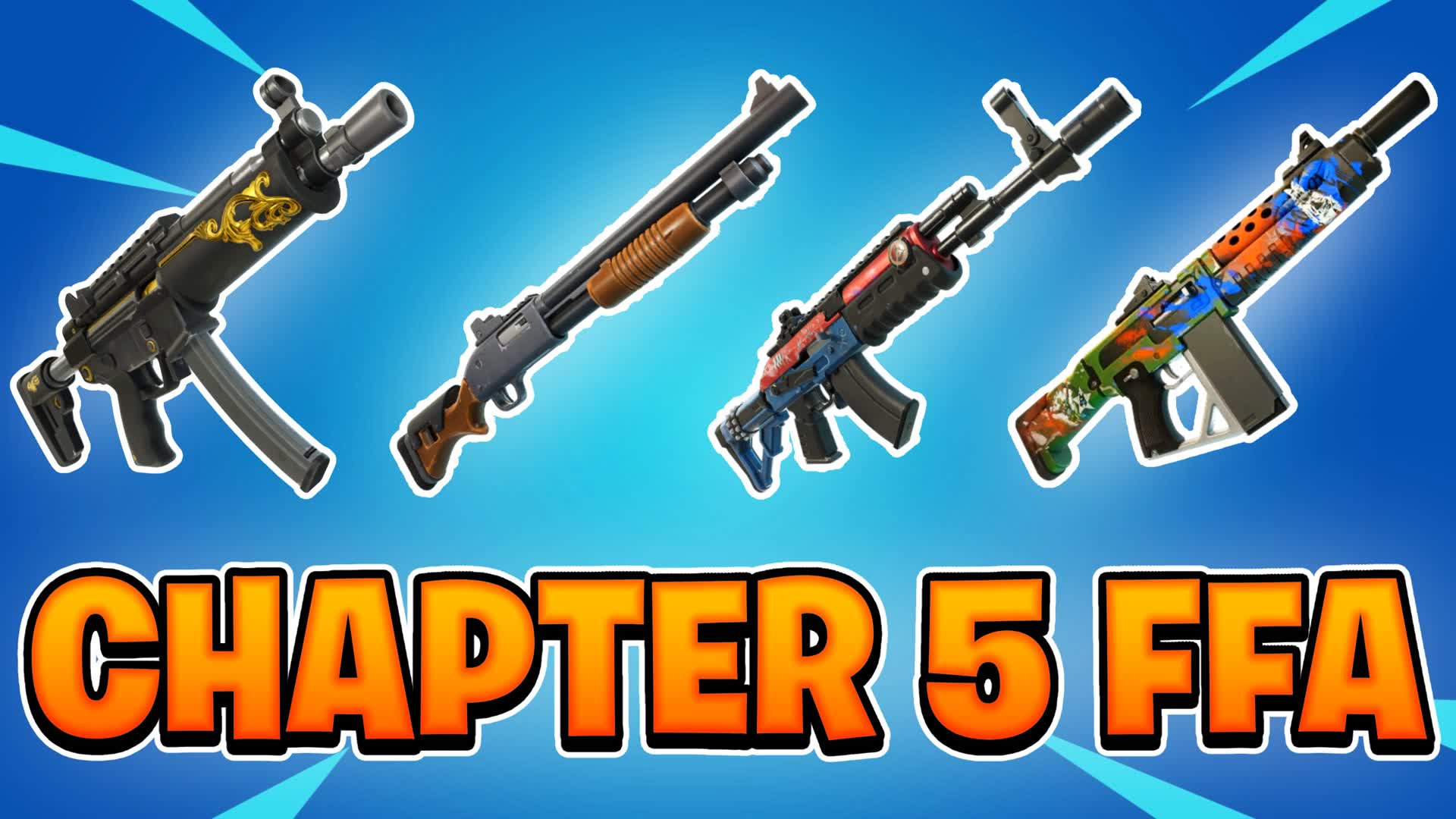 CHAPTER 5 WEAPONS FFA [ shook ] – Fortnite Creative Map Code