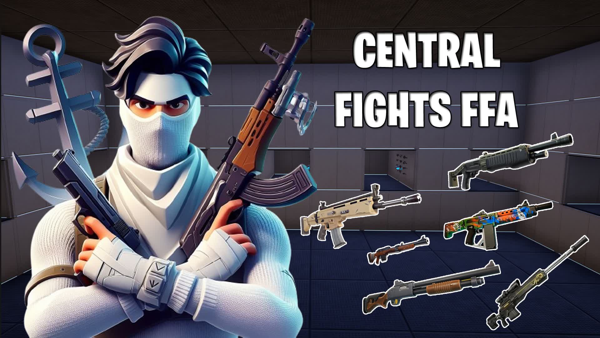 CENTRAL FIGHTS FFA 🎯 [ dextfn ] – Fortnite Creative Map Code