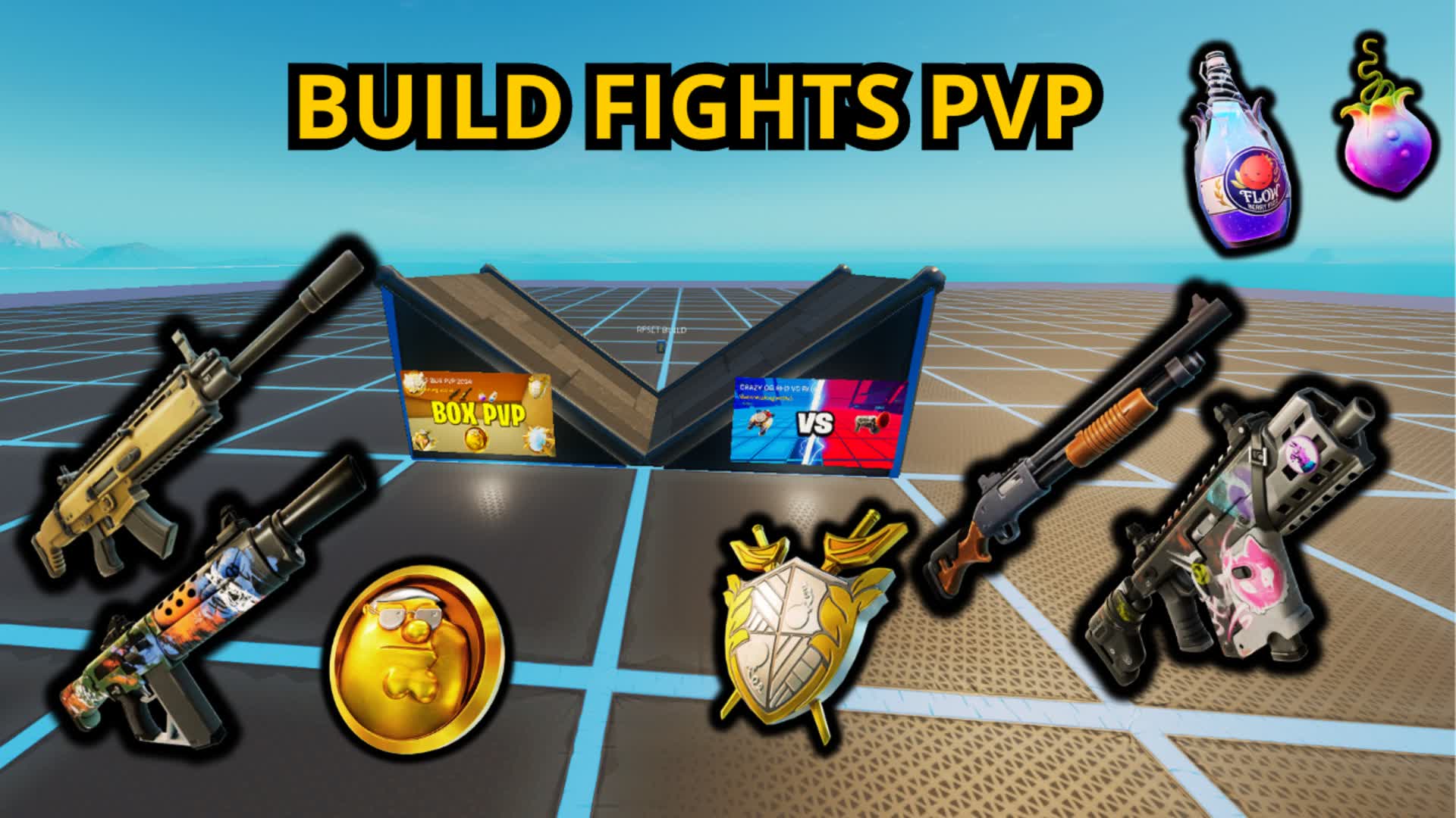 BUILD FIGHTS PVP [ hcnqlf ] – Fortnite Creative Map Code