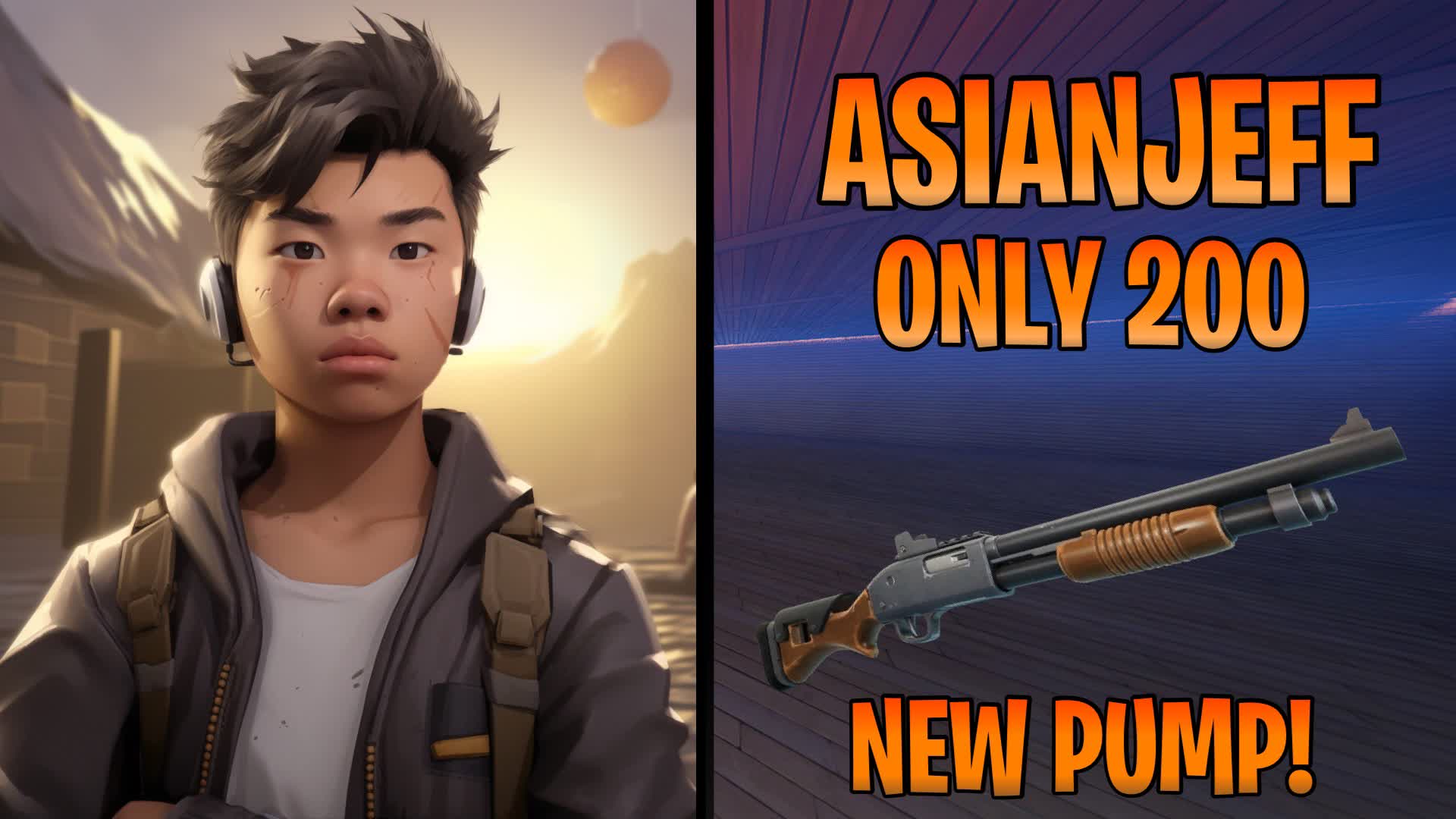 ASIANJEFF 🎯 ONLY 200 💥 (ONLY NEW PUMP) [ einsam ] – Fortnite Creative ...