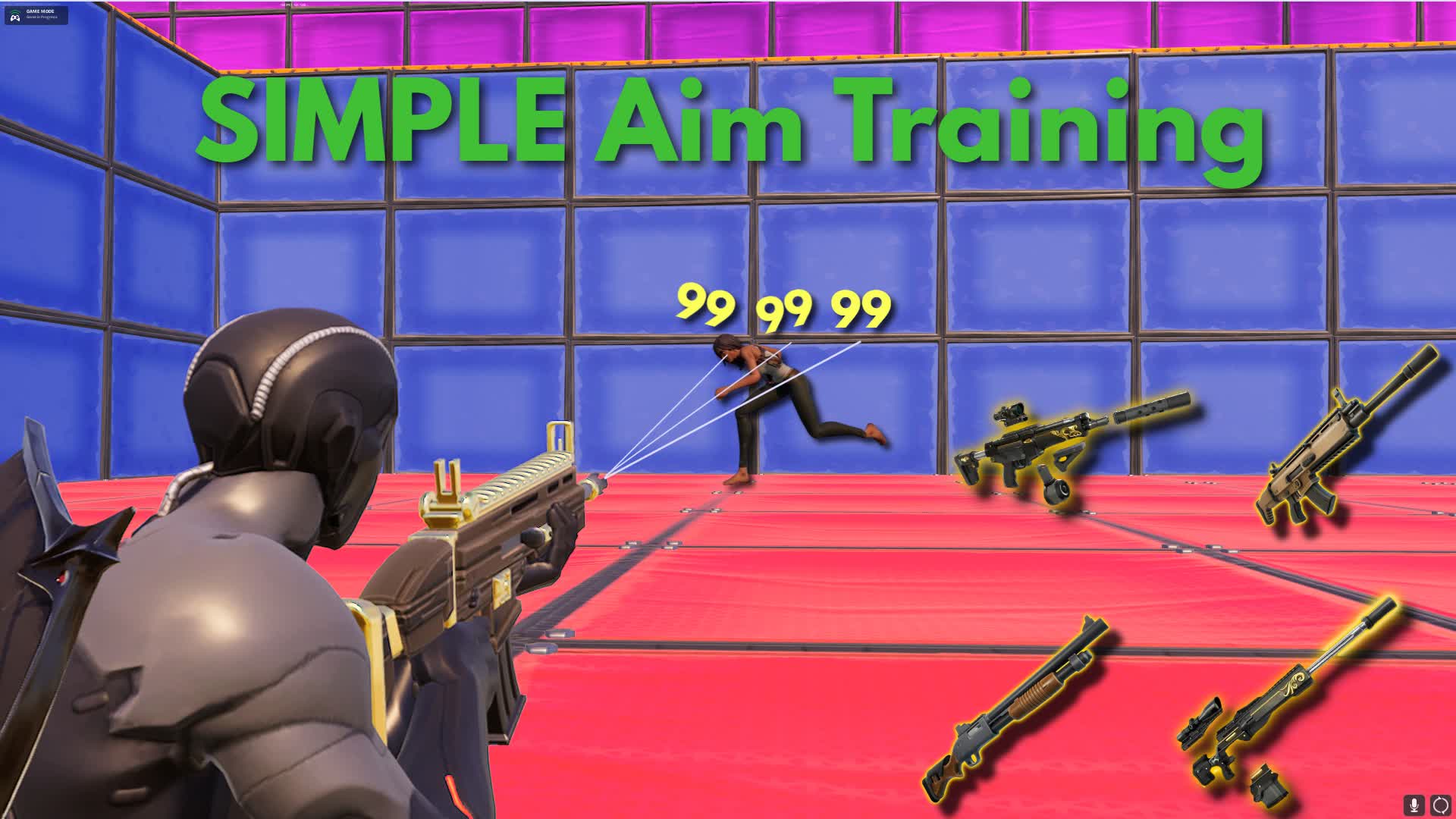 🎯 SIMPLE Aim Training 🎯 [ pkzande ] – Fortnite Creative Map Code
