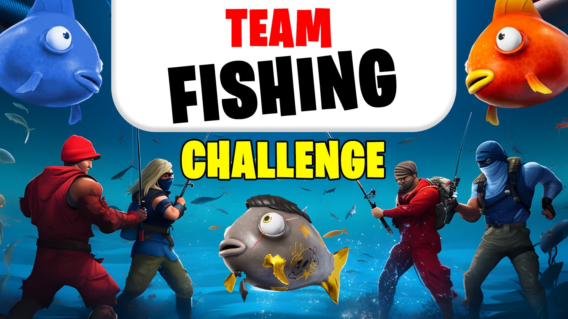Team Fishing Challenge [ chetter ] – Fortnite Creative Map Code