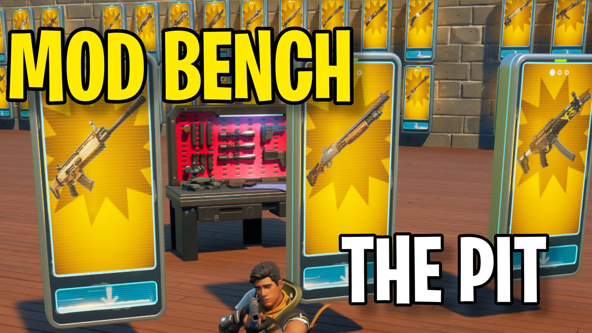 *MOD BENCH* - FFA THE PIT [ extrenyt ] – Fortnite Creative Map Code