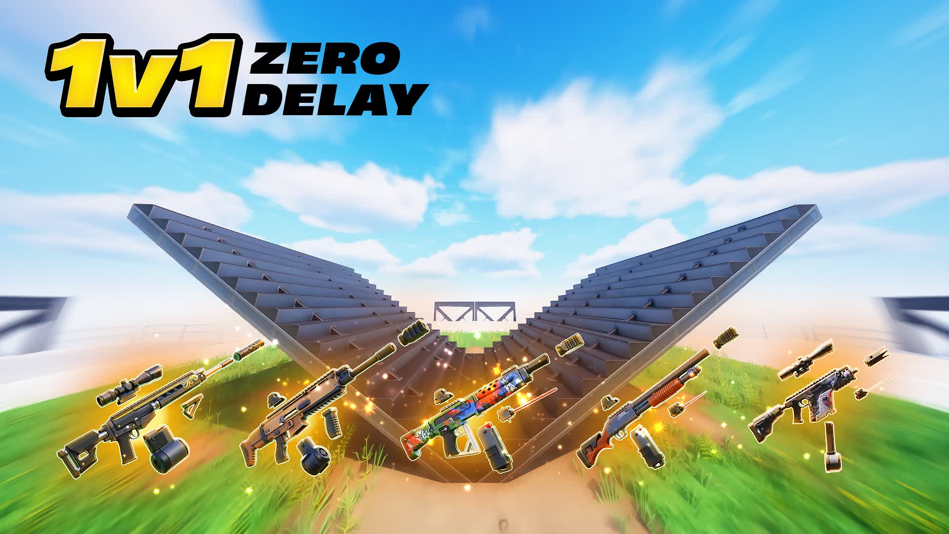 1V1 ZERO DELAY [ abucreations ] – Fortnite Creative Map Code
