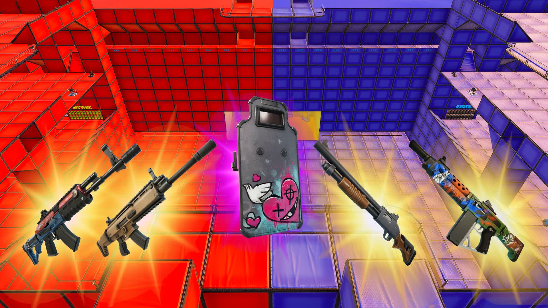 ULTIMATE RED VS BLUE 🔴🔵 [ guayando ] – Fortnite Creative Map Code