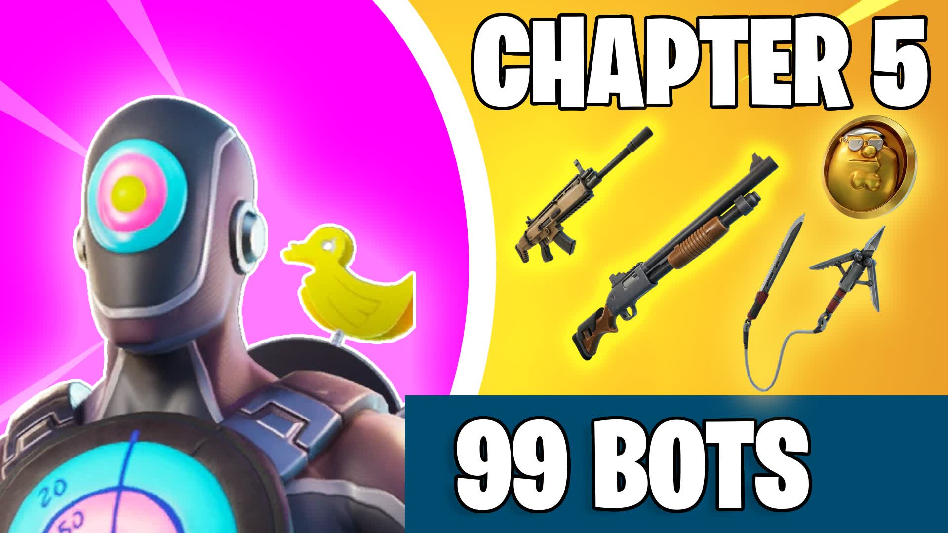 99 Bots The Pit FFA All Weapons [ pepran ] – Fortnite Creative Map Code