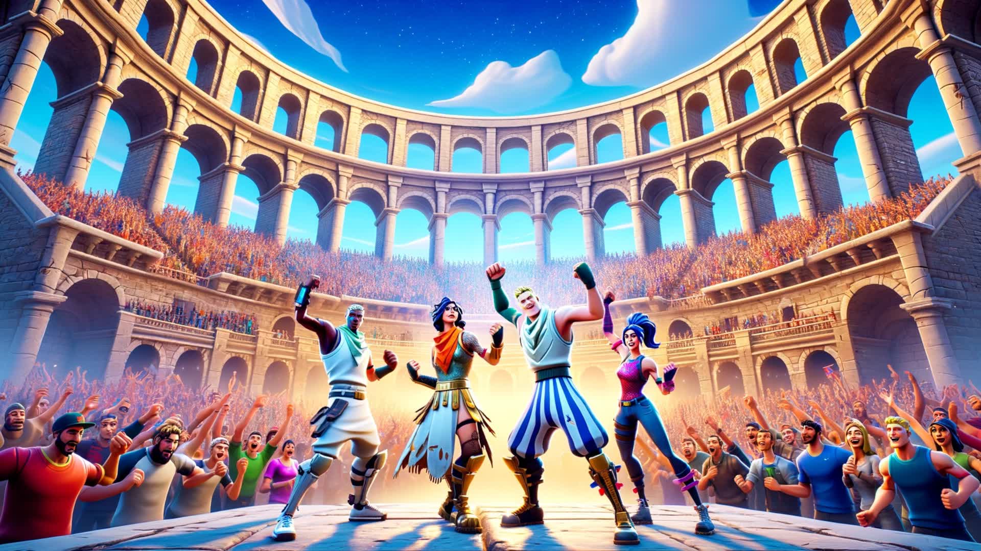 🏛️ Zombies in a Coliseum [ mihaiuefn ] – Fortnite Creative Map Code