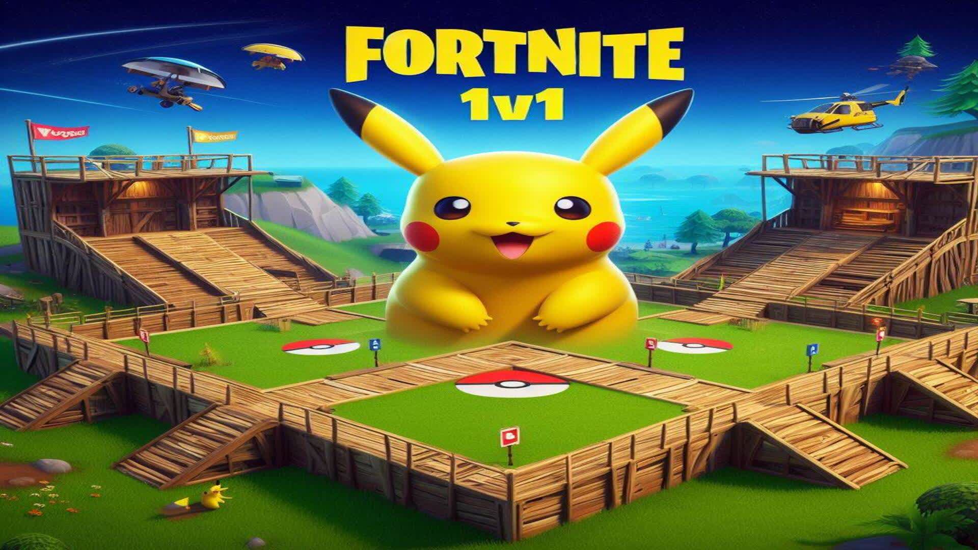 SUPER POKEMON 1V1 ポケモンビルドの戦い 💎 🇯🇵 [ hellq ] – Fortnite Creative Map Code