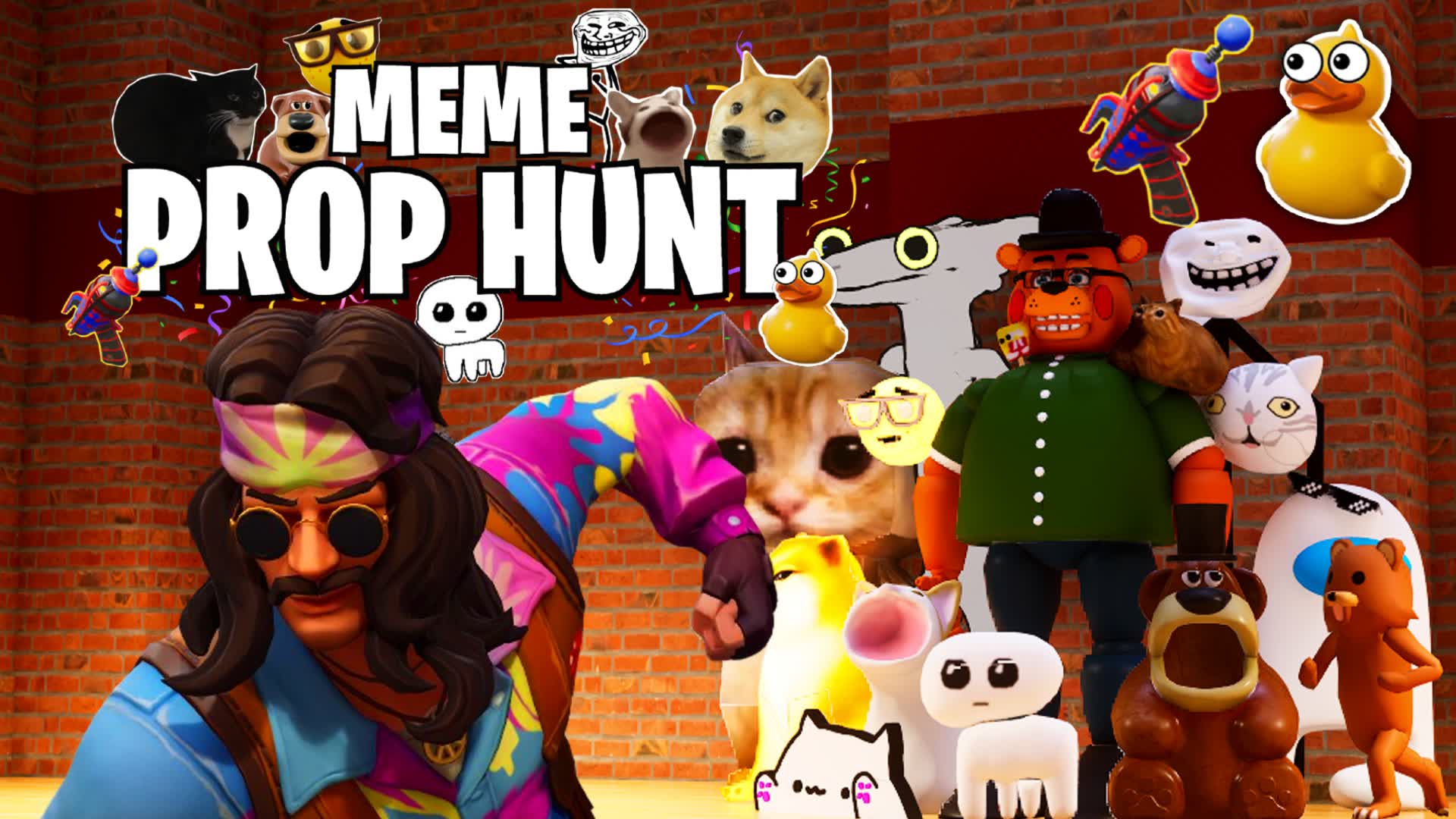 MEME PROP HUNT 😂 [ okepler ] – Fortnite Creative Map Code