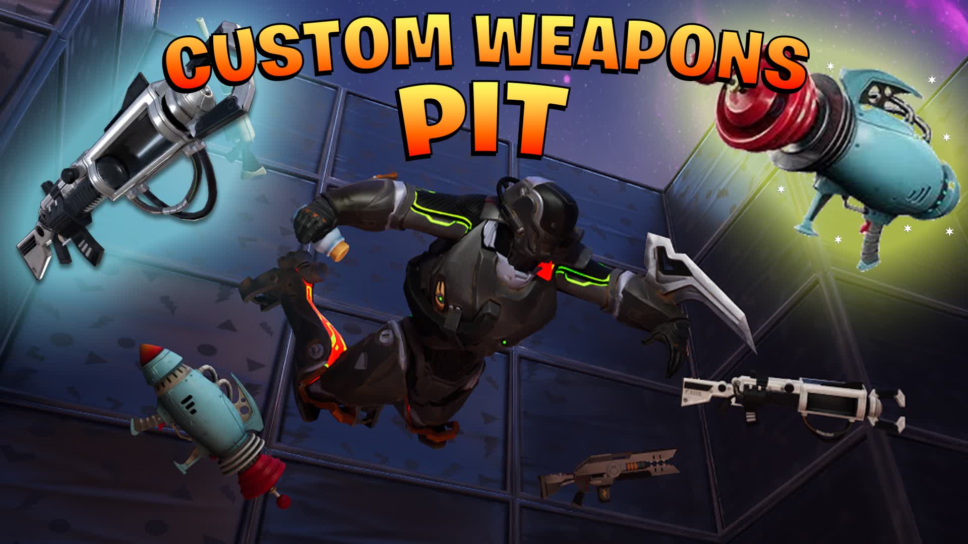 CUSTOM WEAPONS THE PIT [ fortmonkey ] – Fortnite Creative Map Code