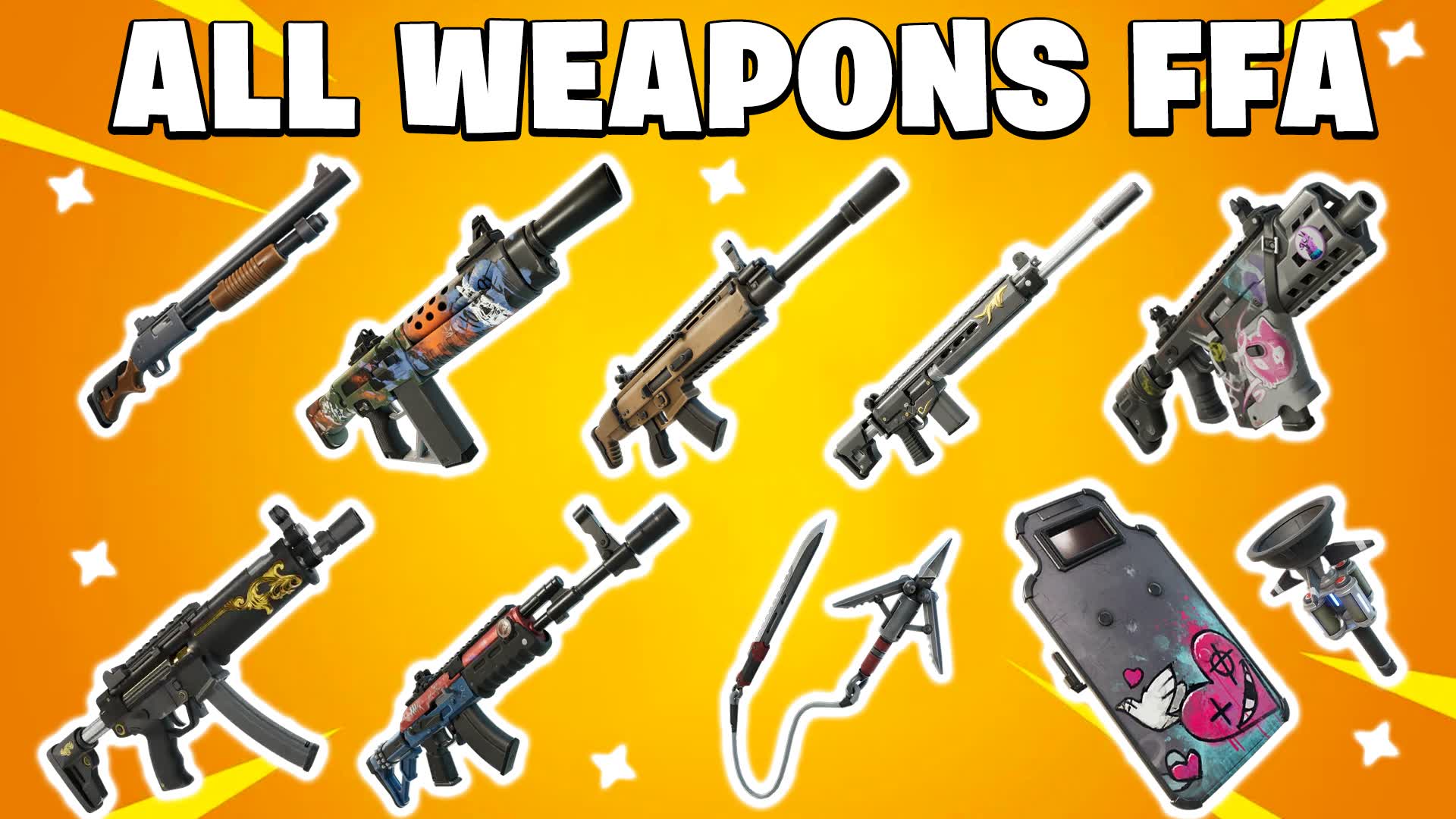🔥CH5 WEAPONS - FREE FOR ALL [ ccmaps ] – Fortnite Creative Map Code