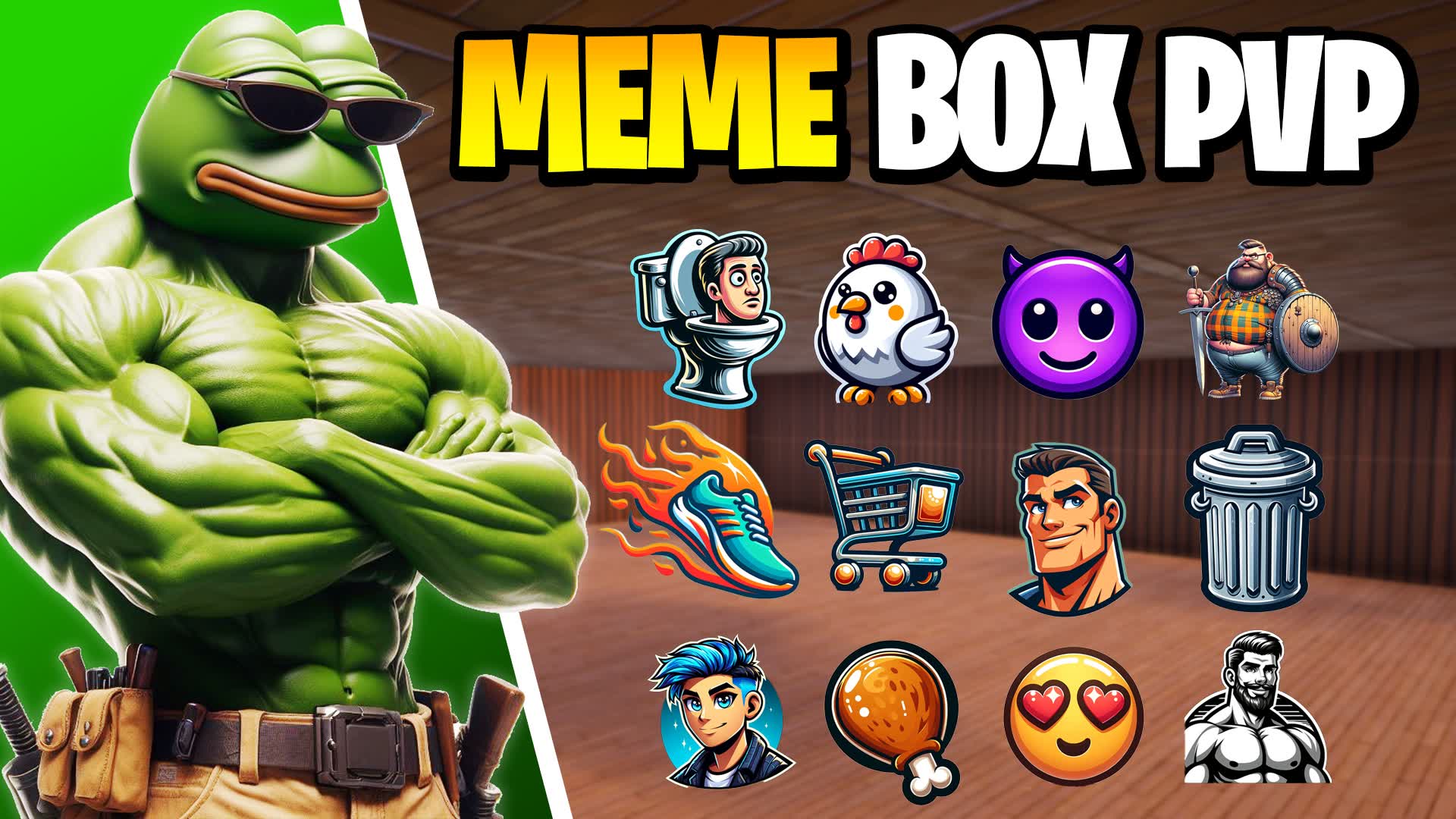💀 MEME BOX PVP 📦 [ otto ] – Fortnite Creative Map Code