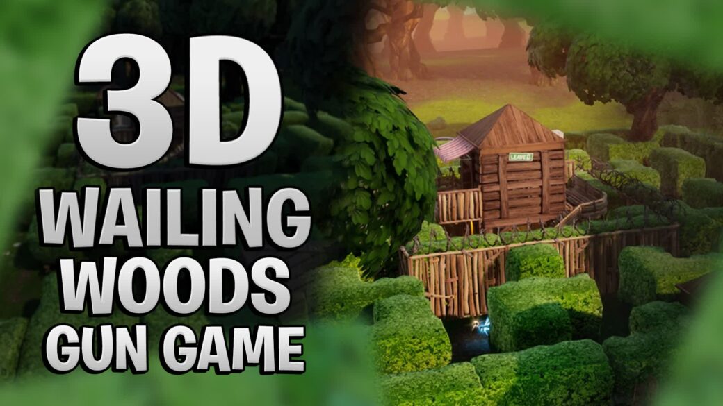 3D GUN GAME WAILING WOODS 🌳 [ semio88 ] – Fortnite Creative Map Code