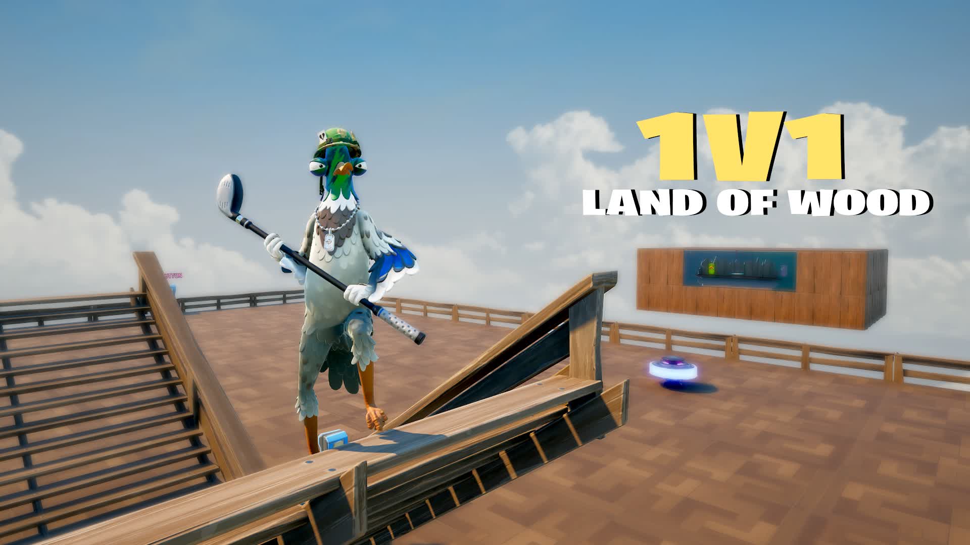 1V1 LAND OF WOOD [ soyzoella ] – Fortnite Creative Map Code