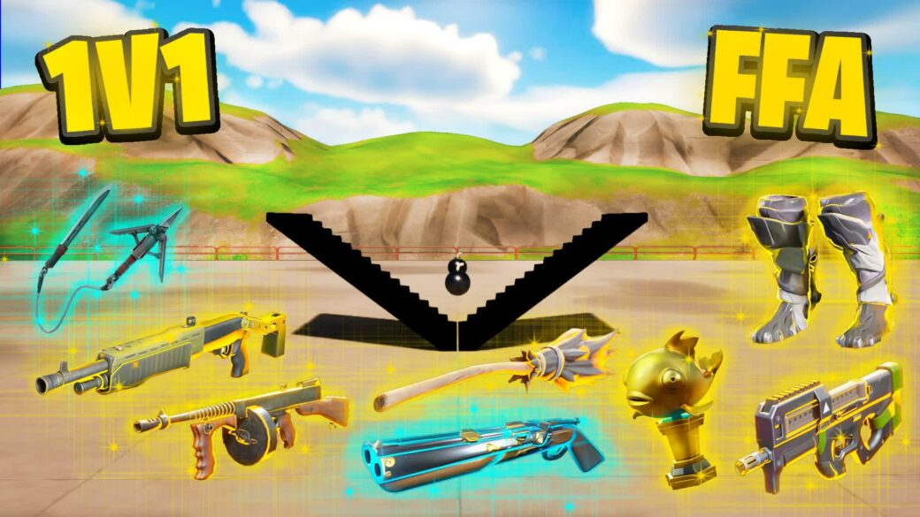 1v1 FFA Build Fight [ mitium ] – Fortnite Creative Map Code