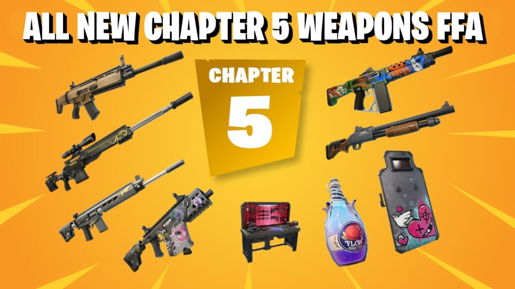 ALL NEW CHAPTER 5 WEAPONS - FFA [ xhybird ] – Fortnite Creative Map Code