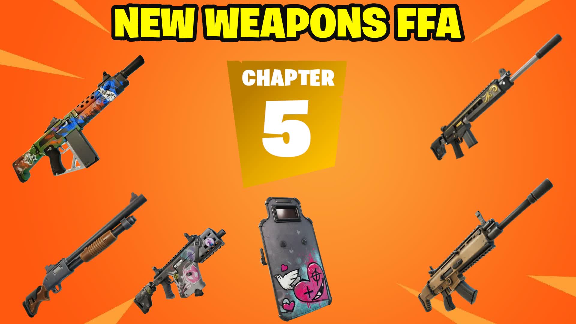 CHAPTER 5 FFA - ALL NEW WEAPONS [ froxycreations ] – Fortnite Creative ...