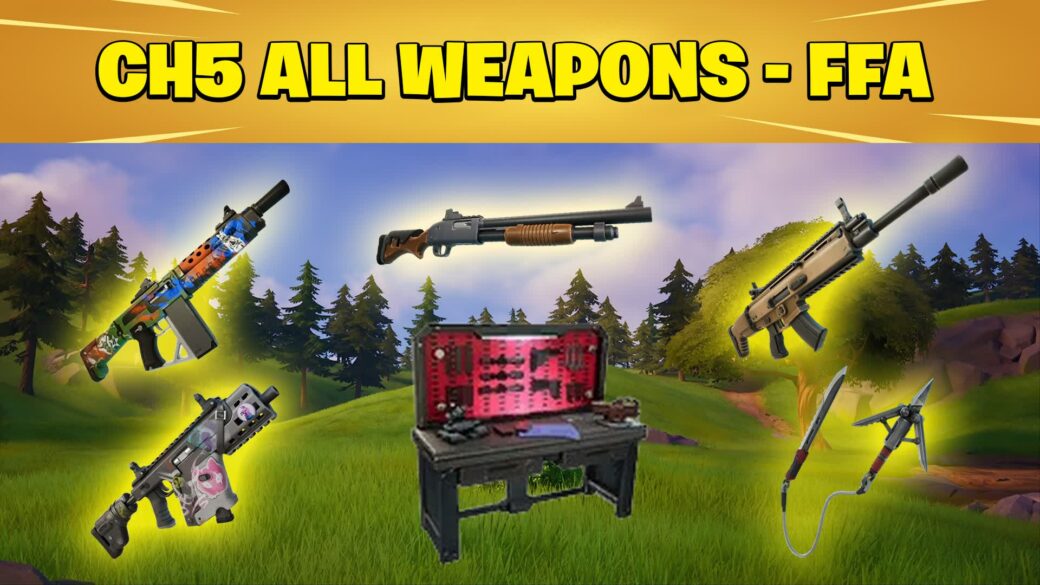ALL NEW WEAPONS+MOD BENCH PvP [ themrbolty ] – Fortnite Creative Map Code