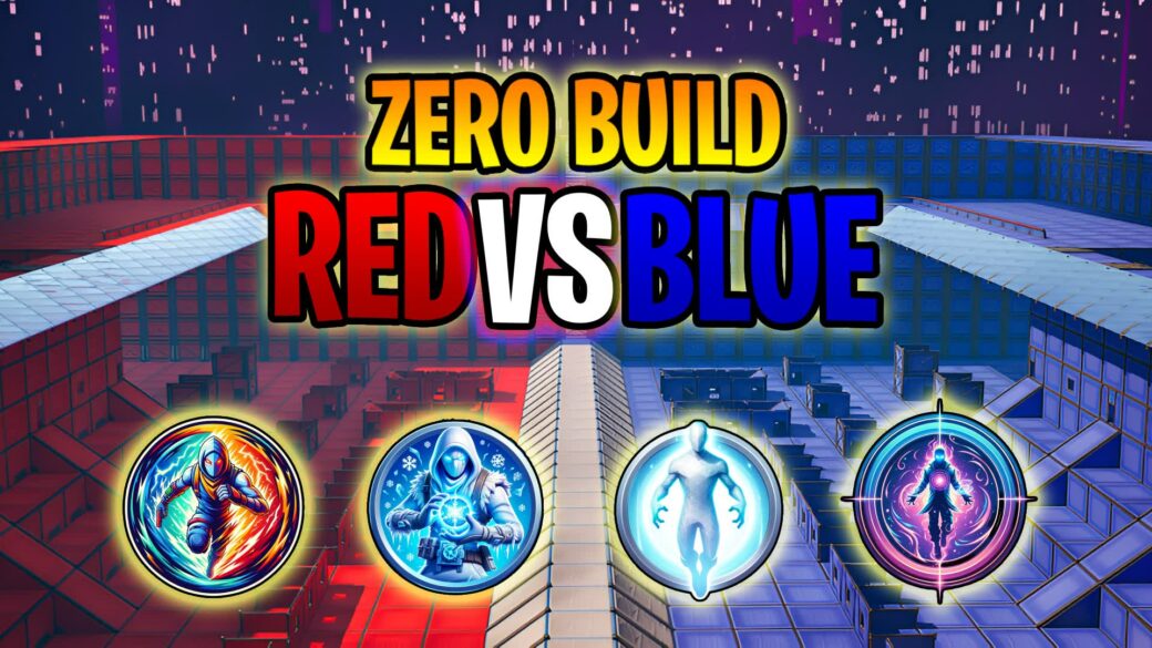 SUPER RED Vs. BLUE: ZERO BUILD [ guanyu ] – Fortnite Creative Map Code