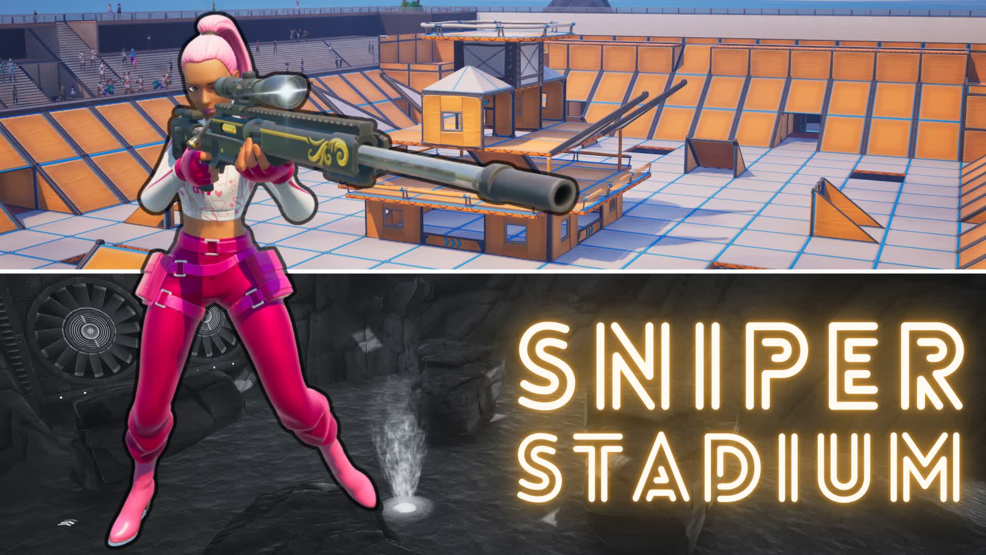 Sniper Stadium [ civi ] – Fortnite Creative Map Code