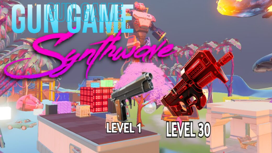SYNTHWAVE GUN GAME [ hello369 ] – Fortnite Creative Map Code