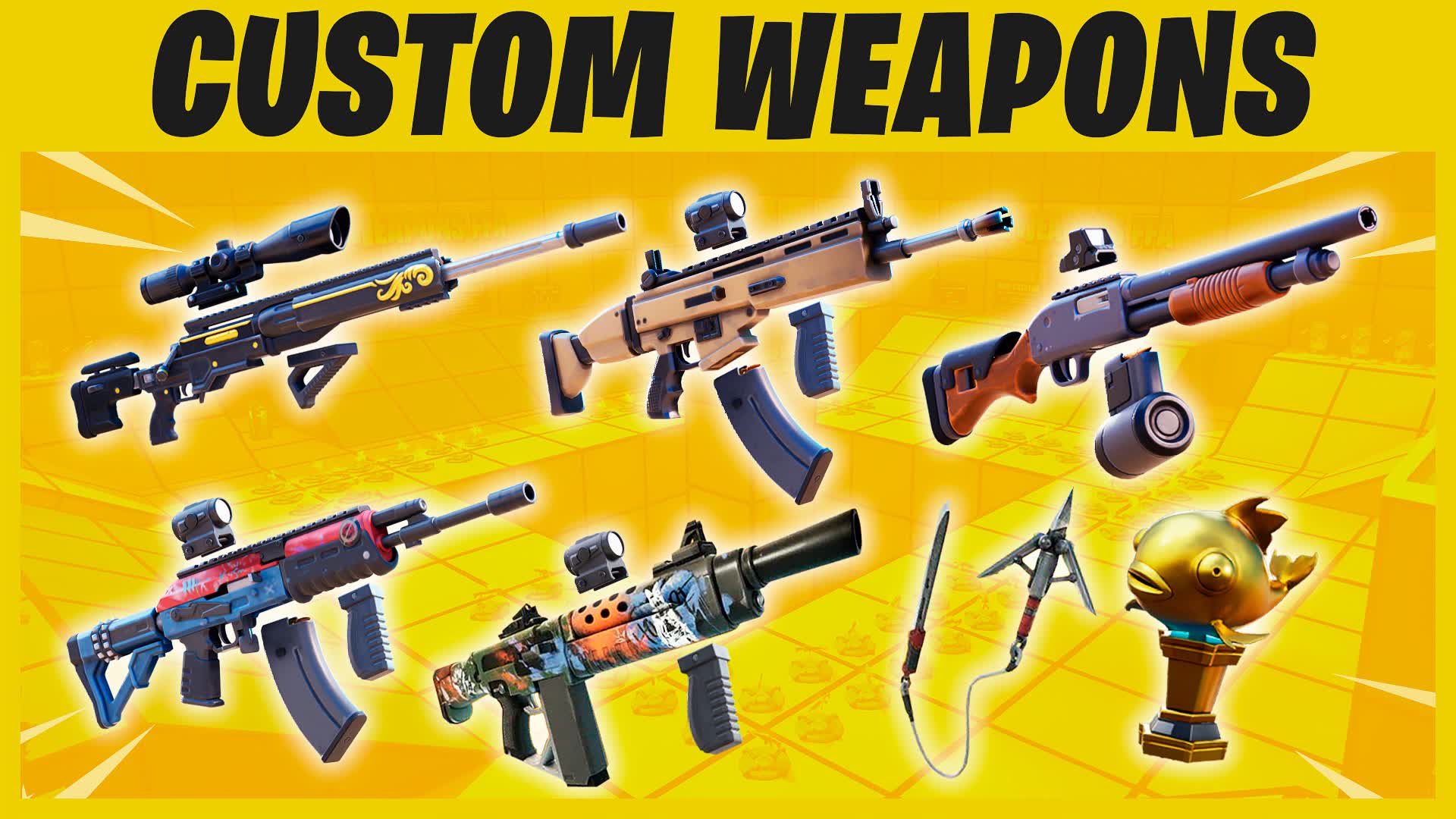 CUSTOM WEAPONS [ rpb ] – Fortnite Creative Map Code