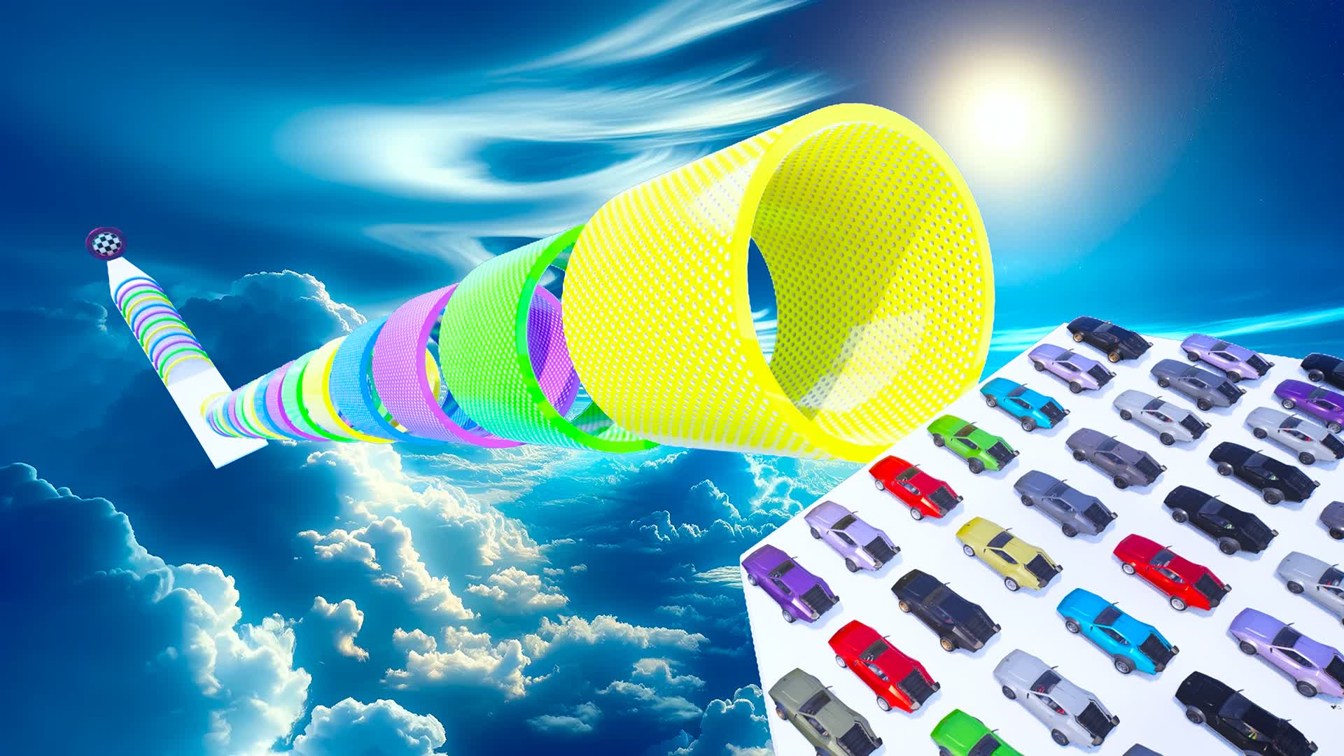 CARS MEGA RAMP TUBES [ porkmodz ] – Fortnite Creative Map Code