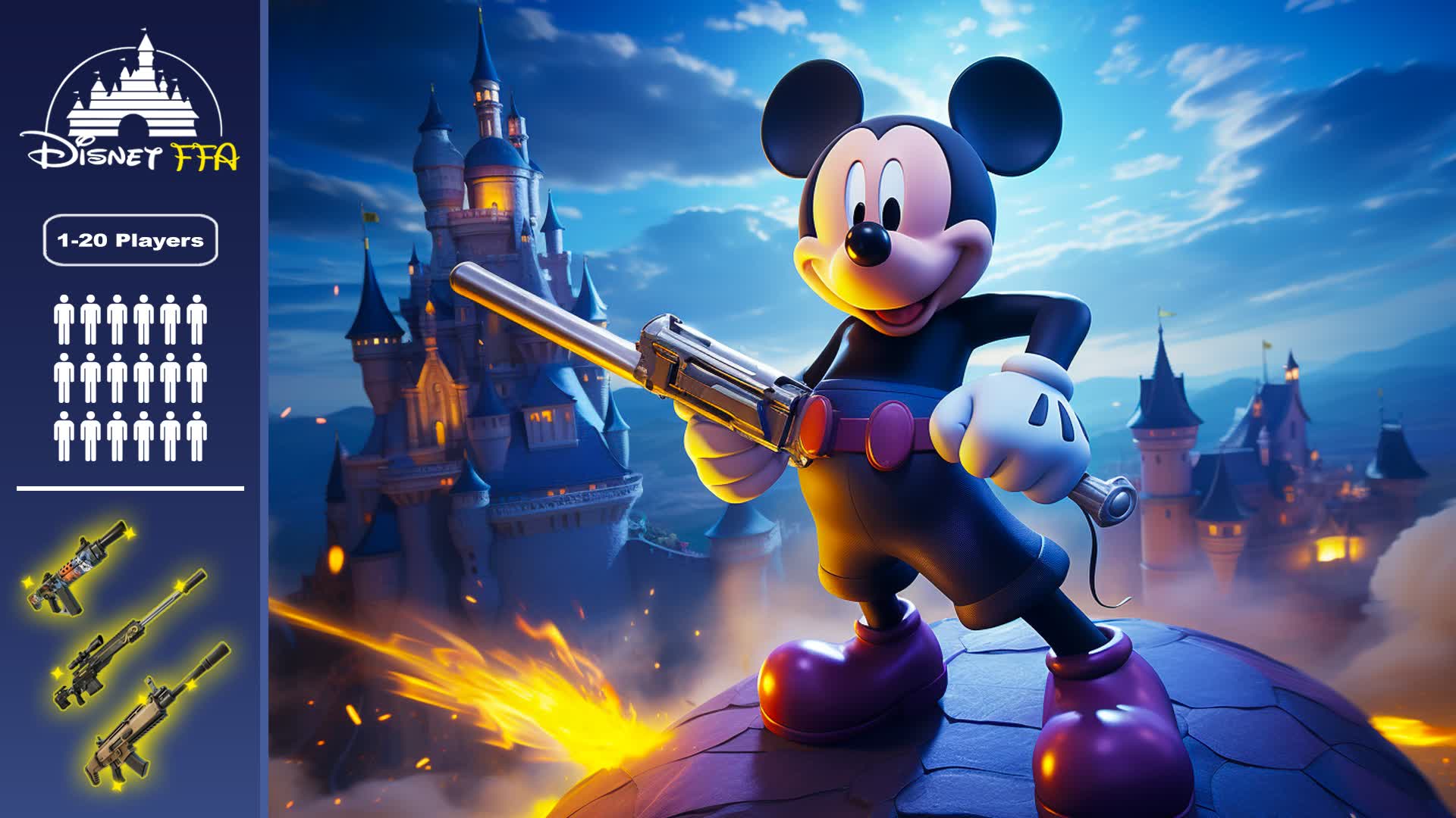 DISNEY FFA - ALL WEAPONS ⭐ [ snktstudio ] – Fortnite Creative Map Code